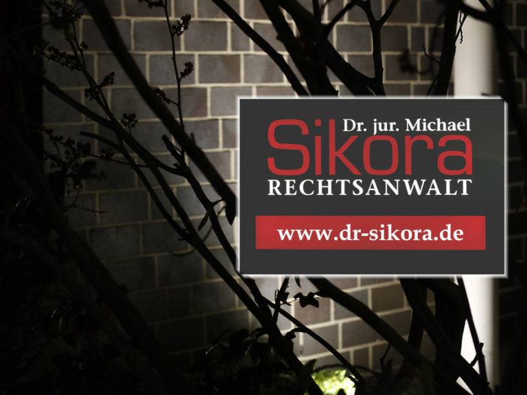 Kontakt – Dr. jur. Michael Sikora